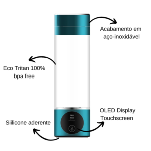 OH2Plus – Garrafa Hydrogen H8 Prime – OH2Plus – Hidrogênio Molecular